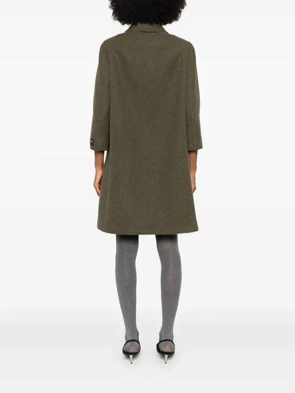N°21 Single-breasted Felted Coat