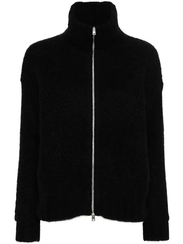 Herno Zip-up Brushed Cardigan