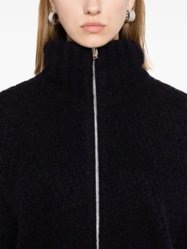 Herno Zip-up Brushed Cardigan