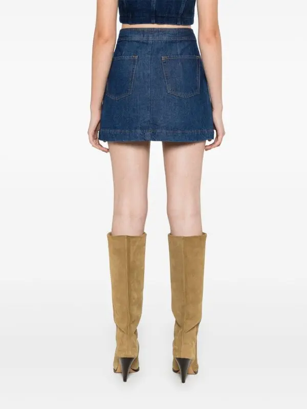 FRAME Sailor Denim Mini Skirt
