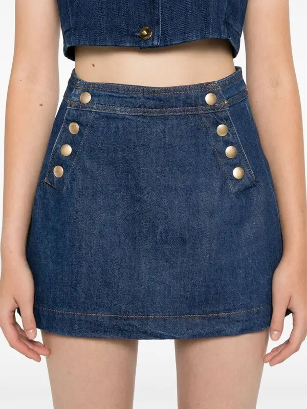 FRAME Sailor Denim Mini Skirt