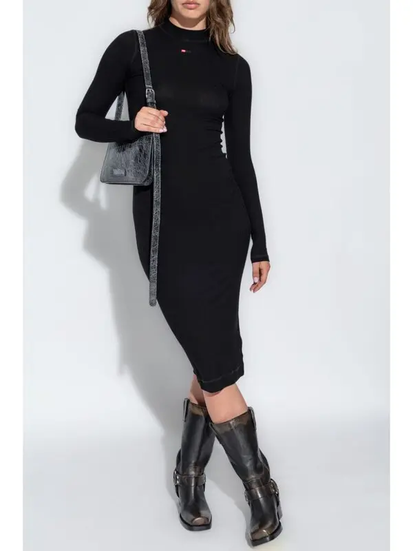 DIESEL® D-mokky-ls-microdiv Midi Dress