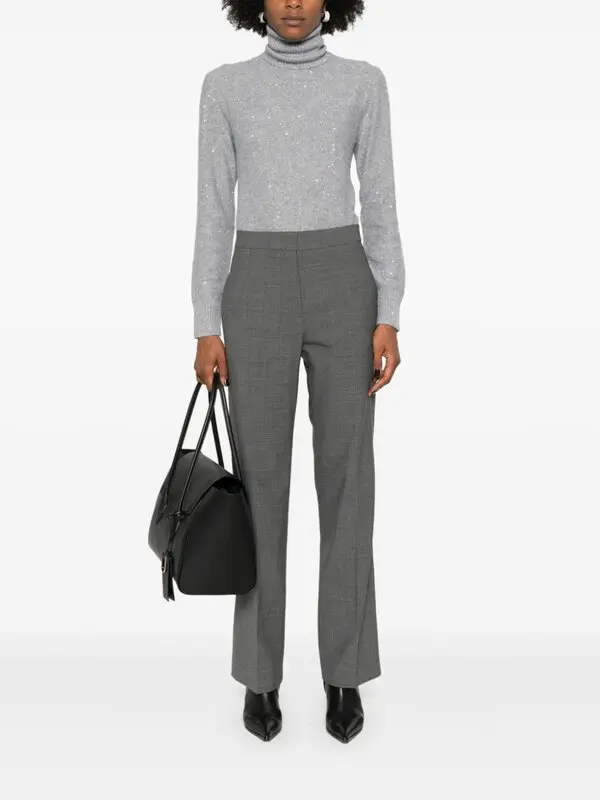 Fabiana Filippi Pressed Crease Straight-leg Trousers