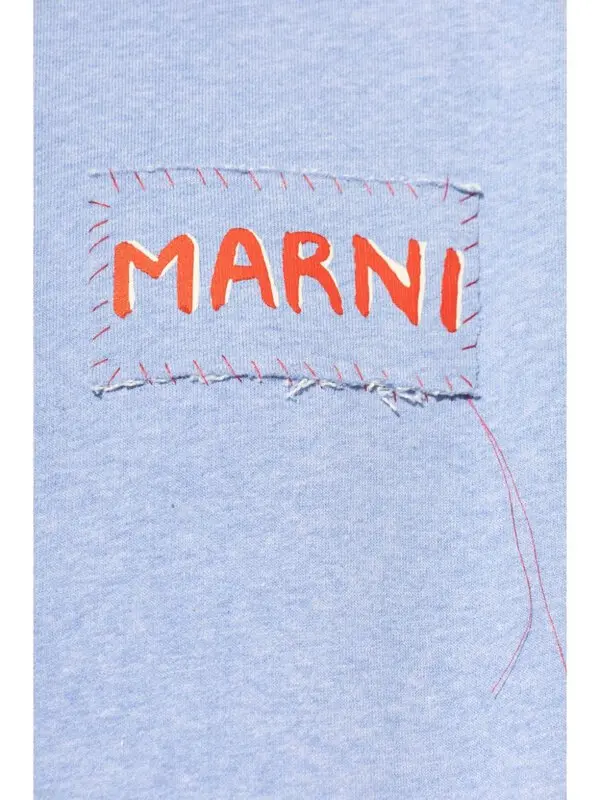 Marni Logo-appliqué Cotton Hoodie