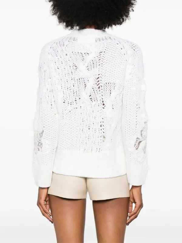 Ermanno Scervino Lace-detail Jumper