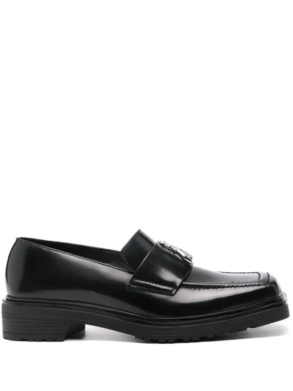 Patrizia Pepe Fly-plaque Leather Loafers
