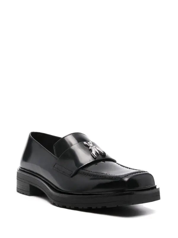 Patrizia Pepe Fly-plaque Leather Loafers