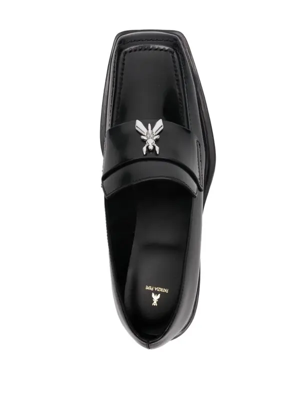 Patrizia Pepe Fly-plaque Leather Loafers