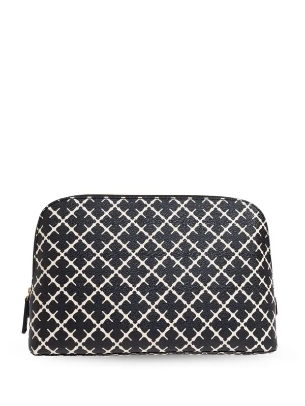 BY MALENE BIRGER Floral Motif Makeup Bag - Black