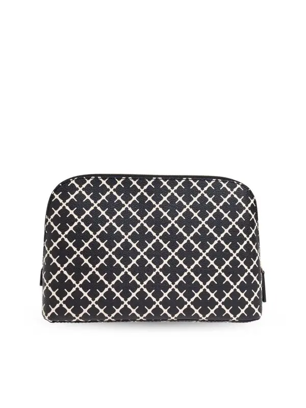 BY MALENE BIRGER Floral Motif Makeup Bag - Black