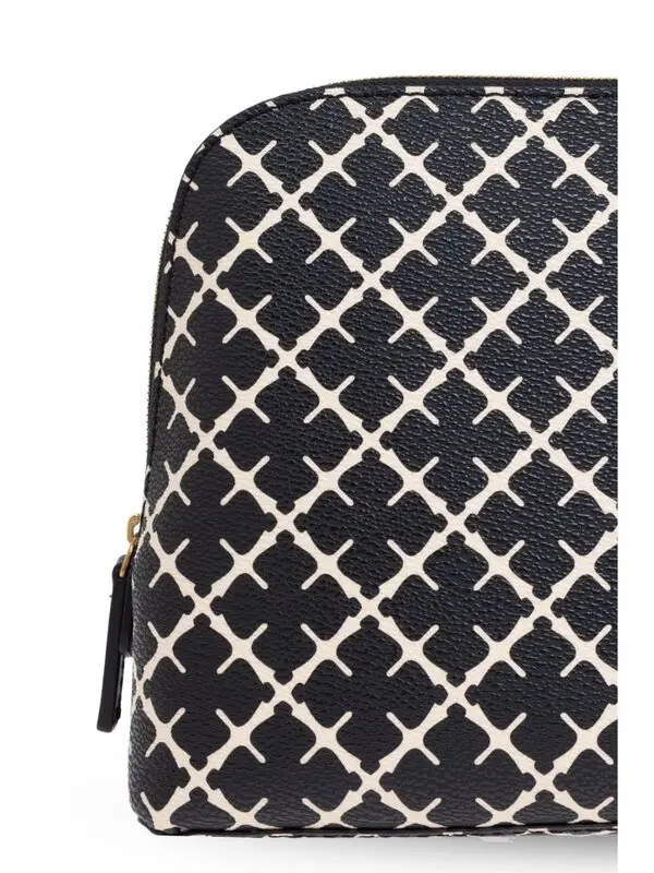 BY MALENE BIRGER Floral Motif Makeup Bag - Black