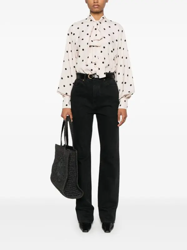 Zimmermann Batwing Polka Dot-print Shirt