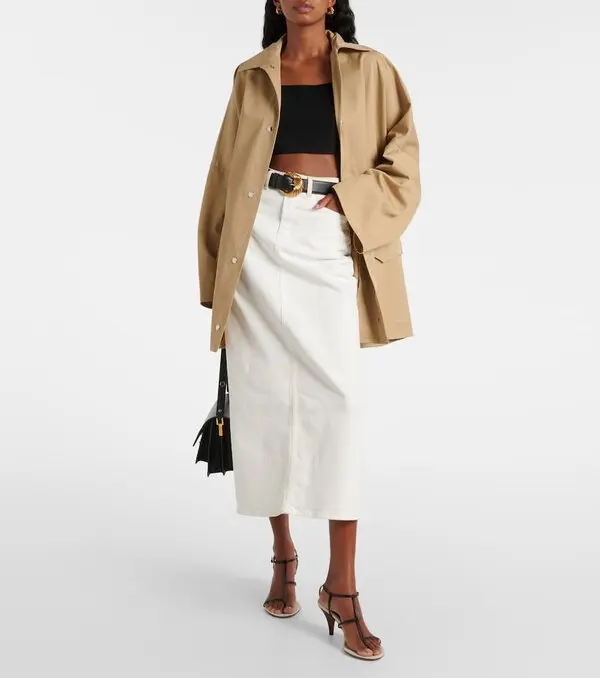 Ag Denim Midi Skirt