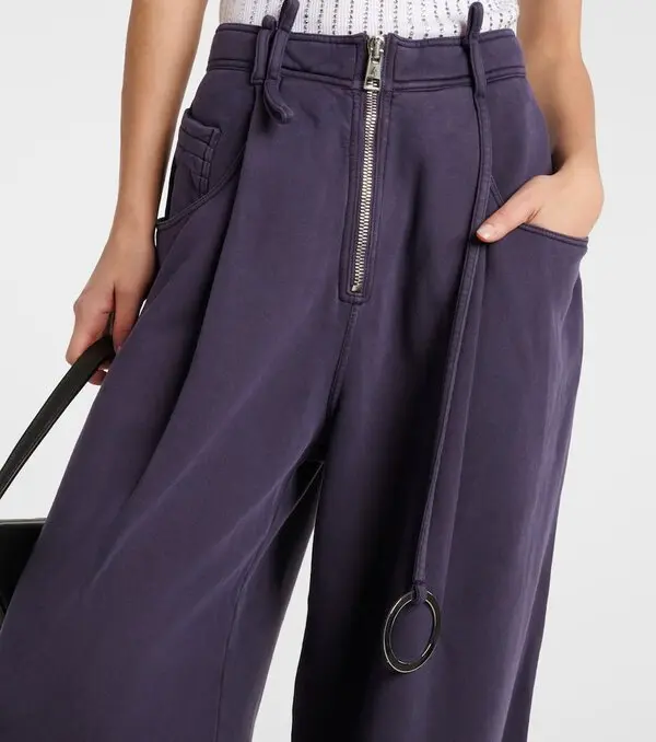 Attico High-rise Wide-leg Pants