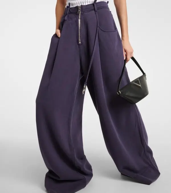 Attico High-rise Wide-leg Pants