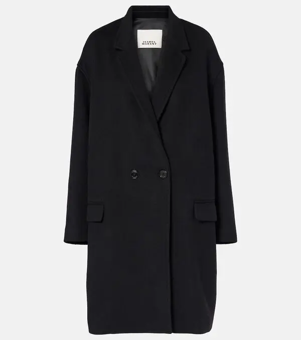 Isabel Marant Étoile Efegozi Wool, Cashmere And Silk Coat - Black