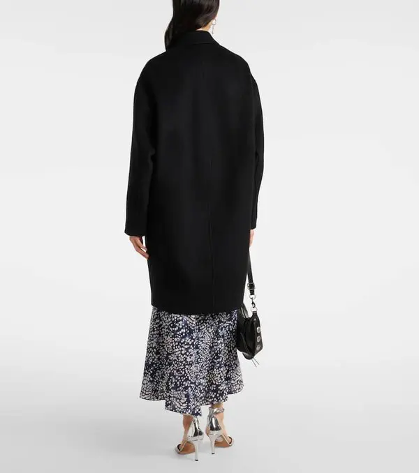 Isabel Marant Étoile Efegozi Wool, Cashmere And Silk Coat - Black
