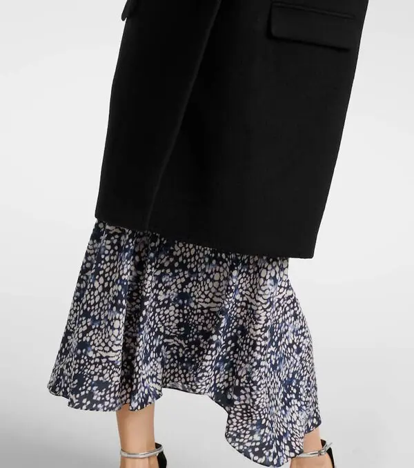 Isabel Marant Étoile Efegozi Wool, Cashmere And Silk Coat - Black