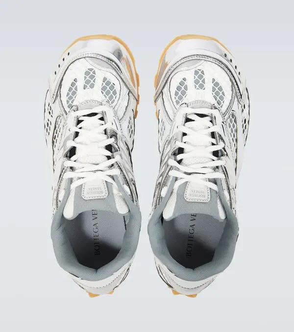 Bottega Veneta Orbit Lace-up Sneakers - Silver