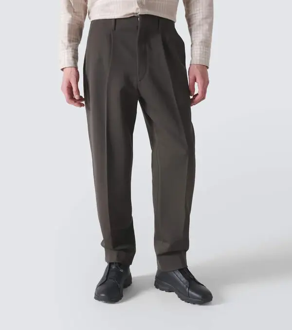 Zegna Wool Straight Trousers