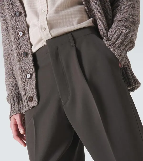 Zegna Wool Straight Trousers