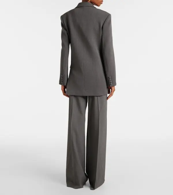 Valentino Garavani Wool Gabardine Double Breasted Blazer
