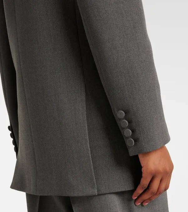 Valentino Garavani Wool Gabardine Double Breasted Blazer