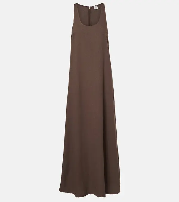 TOTEME Sablé Midi Dress - Brown
