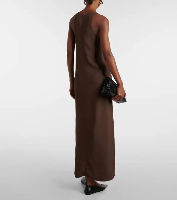 TOTEME Sablé Midi Dress - Brown