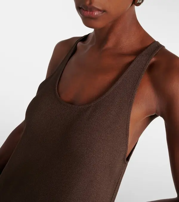 TOTEME Sablé Midi Dress - Brown