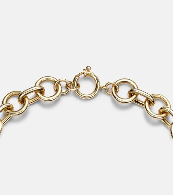 FOUNDRAE 18kt Yellow Chain Necklace With Diamonds