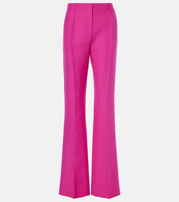 Valentino Garavani Crepe Couture Flared Pants - Pink
