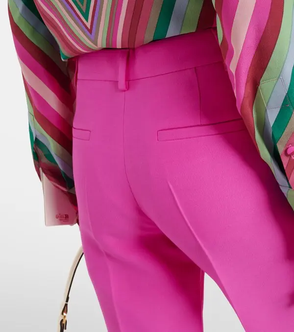 Valentino Garavani Crepe Couture Flared Pants - Pink