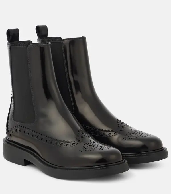 TOD'S Patent Leather Chelsea Boots