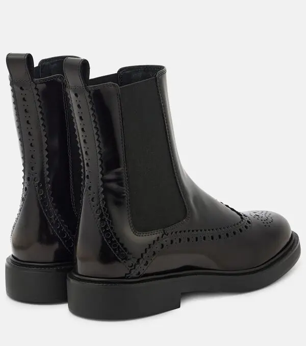 TOD'S Patent Leather Chelsea Boots
