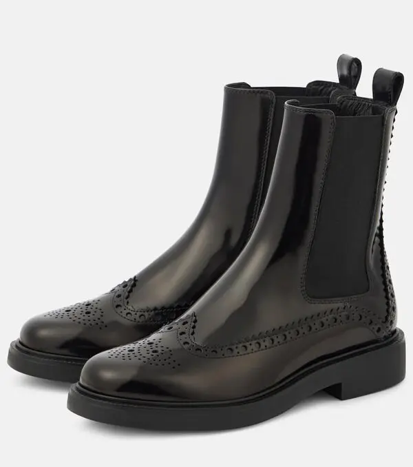 TOD'S Patent Leather Chelsea Boots