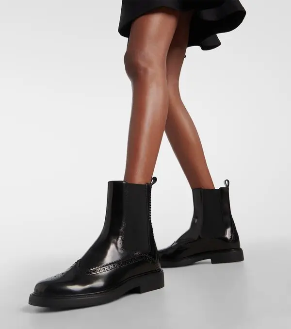 TOD'S Patent Leather Chelsea Boots