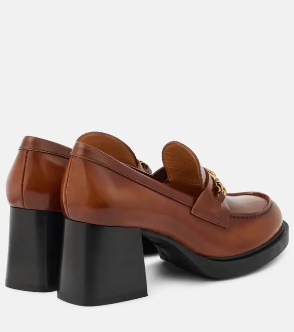 TOD'S Patent Leather Loafer Pumps