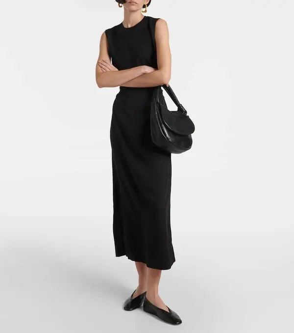 Le Monde Beryl Leather Ballet Flats - Black