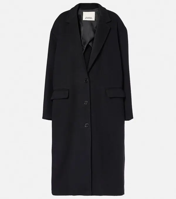 Isabel Marant Étoile Efezia Wool And Cashmere Coat - Black