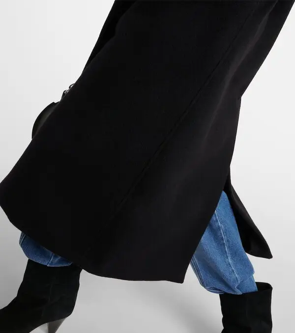 Isabel Marant Étoile Efezia Wool And Cashmere Coat - Black