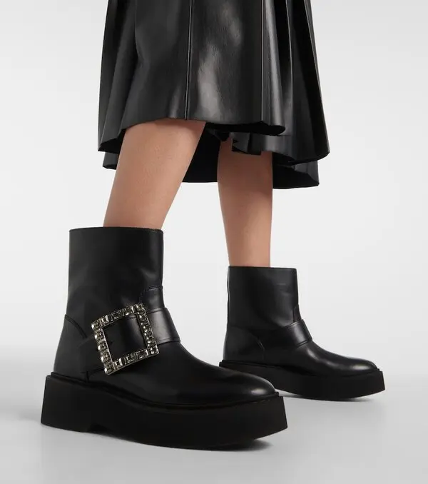 ROGER VIVIER Viv' Rangers Combat Boots