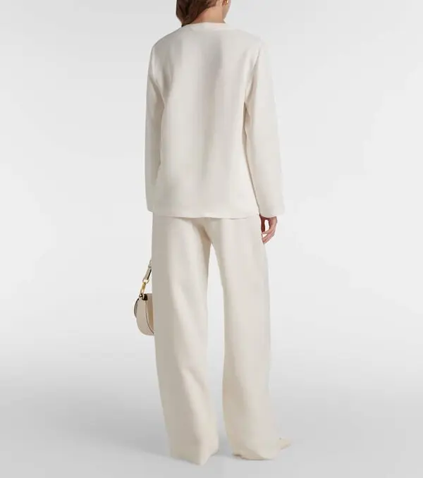 Valentino Garavani Vgold Silk Top - White