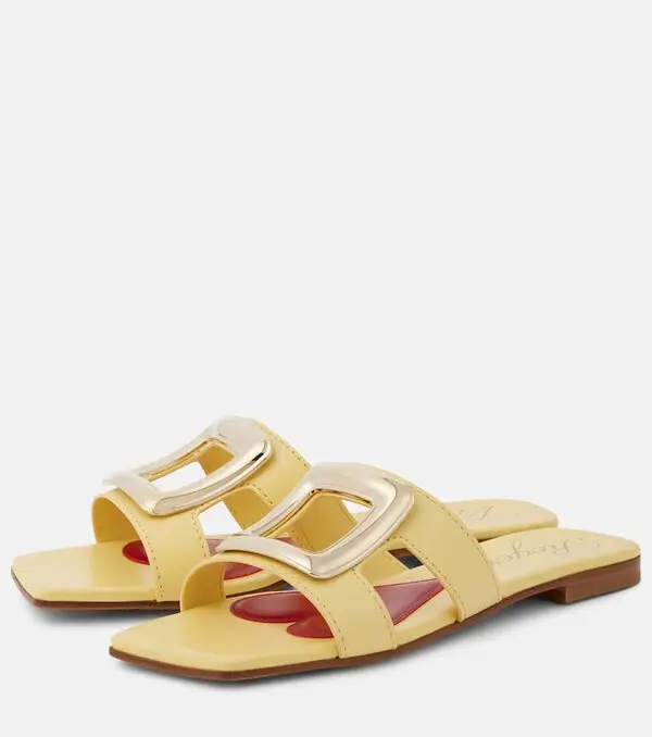 ROGER VIVIER Viv' The Sea Leather Mules