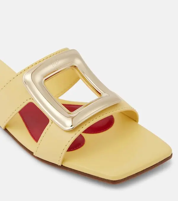 ROGER VIVIER Viv' The Sea Leather Mules