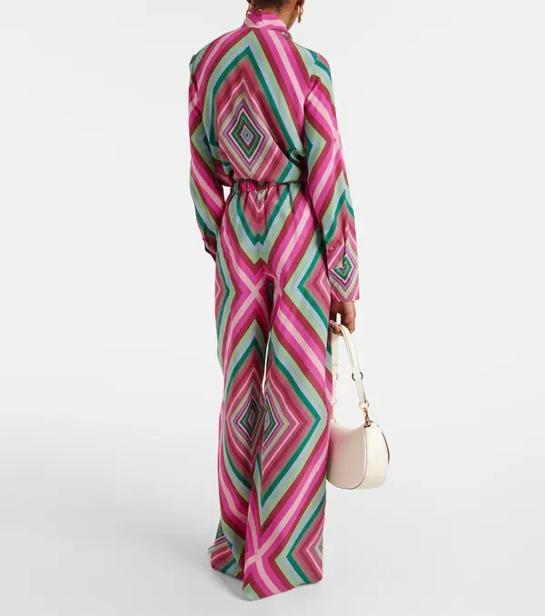 Valentino Garavani Printed Silk Palazzo Pants - Multicoloured