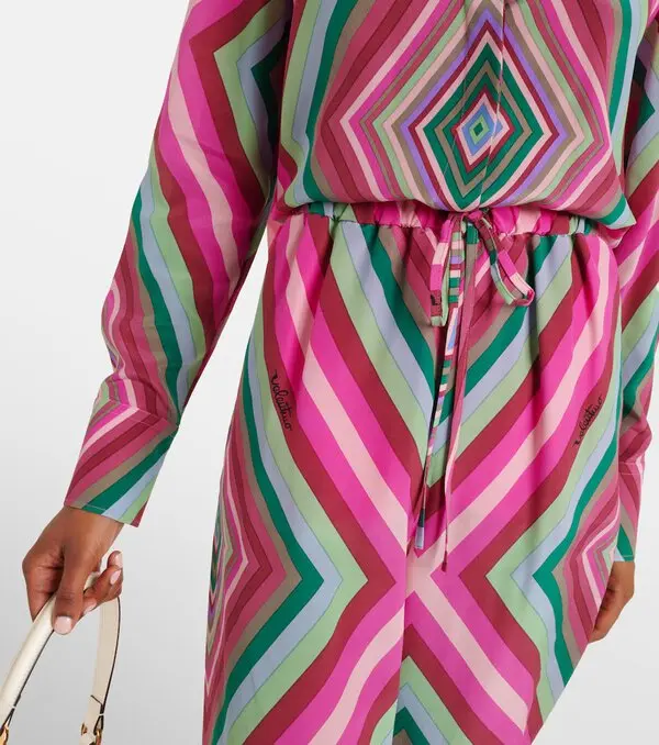 Valentino Garavani Printed Silk Palazzo Pants - Multicoloured