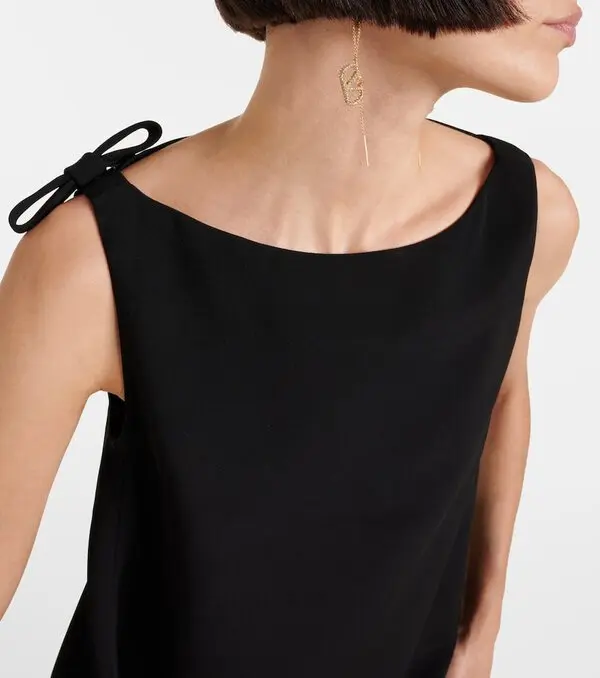 Valentino Garavani Feather-trimmed Mini Dress