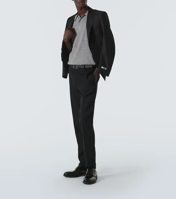 GIANVITO ROSSI Scott Leather Monk Strap Shoes