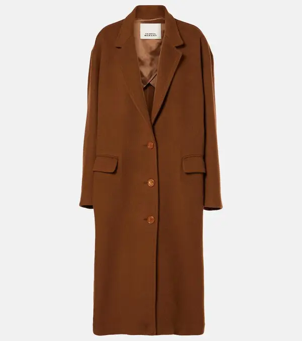 Isabel Marant Efezia Wool, Cashmere, And Silk Coat